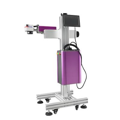 China F20/F30/F50 20W 30W 50w Factory price Online flying production line high-speed conveyor fiber laser marking machine for sale