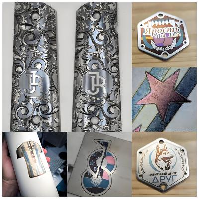 China 100W & 200W Split Mopa Fiber Laser Engraver & Marking Machines Glass & Gemstone CNC Machine Suitcase Supports AI DXF PLT Formats for sale