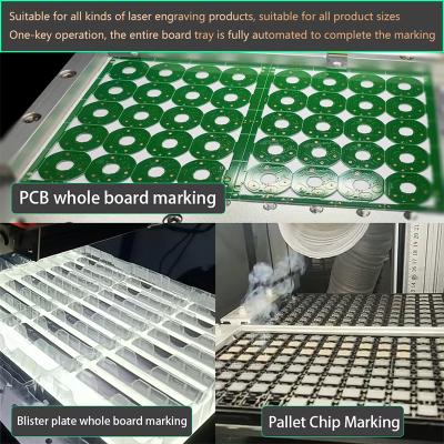 China Large Range 550X650MM Working Area UV CO2 Fiber Laser Marking Machine XY Axis Mobile Platform Supports DXF BMP AI Graphic Format for sale