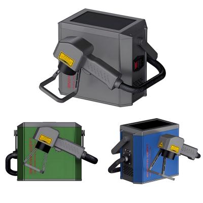China Raycus 20W/30W Handheld Fiber Laser Marking Machine Portable JPT Laser Source EZCAD Control System Galvo LAS/DXF for Home Use for sale
