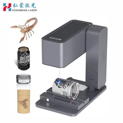 China MR.CARVE C1 Mini 5W Diode Marking Machine Hot Selling 80*80mm Continuous Wave Stand for Wood Plastic Leather Auto Focus Leaf for sale