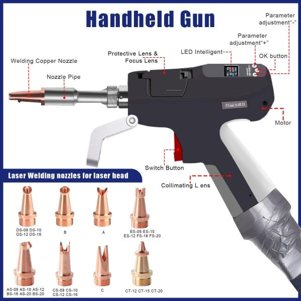 Quality Raycus Laser Welder Cutting Weld Seam Cleaning Machine Touch Screen Gun for sale