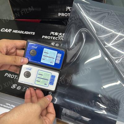 Cina Pellicola per fari in TPU nero chiaro, fanali posteriori, antigraffio, per fari auto, dimensioni personalizzate in vendita