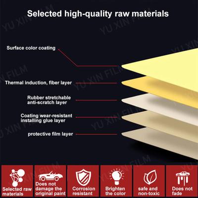 Cina Pellicola PPF Agutec Material Giallo Colorato 1.52x15m Autorigenerante per Protezione Vernice in vendita
