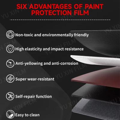 Cina Pellicola PPF Agutec Material Giallo Colorato 1.52x15m Autorigenerante per Protezione Vernice in vendita
