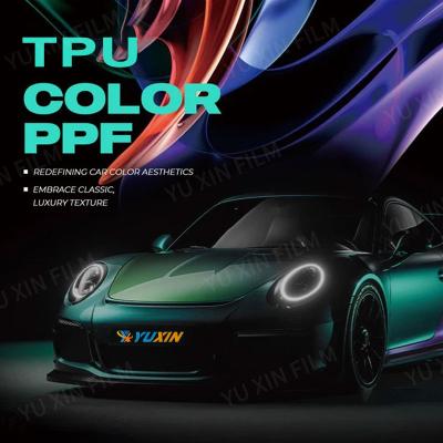 Cina 7Spessore 0,5 mm TPU Film PPF a cambiamento di colore Vinili auto-guarigione Film di avvolgimento auto in vendita