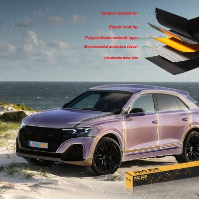 China Custom Clear TPU Paint Protection Film Hydrophobic PPF Paint Protection Wrap Film for sale