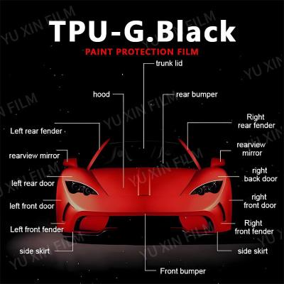 Cina Produttore di pellicola protettiva in TPU PPF nero lucido idrofobico per carrozzeria completa in vendita