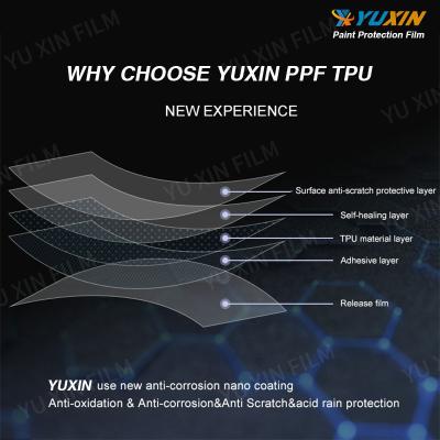 Cina Film protettivo PPF trasparente ad alto rimbalzo TPU PPF Roll Non giallorante 190 micron in vendita