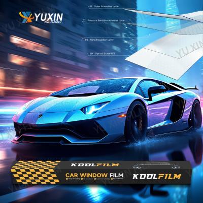 中国 韓国 SKC 素材 青緑 80% VLT 車窓フィルム 紫外線防止 カメレオン 染色フィルム 販売のため