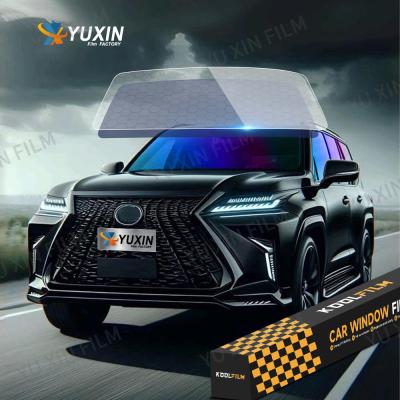 中国 パープルブルー 80% VLT 99% IRR フロントガラス カメレオンフィルム カーウィンドウティントフィルム 販売のため