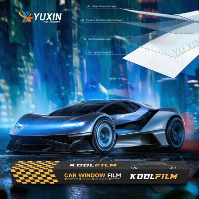 中国 3 PLY メタル 変色 フィルム 紫 100% UVR 風車窓 カメレオン 染色 カー 窓 フィルム 販売のため