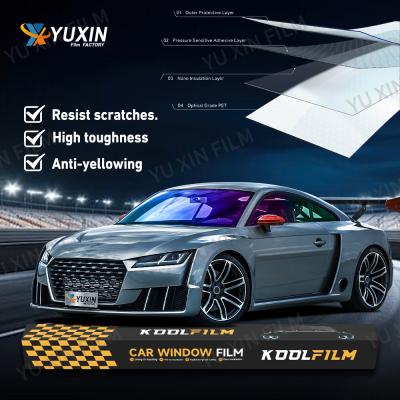 中国 自動車用80％カメレオンウィンドウティントフィルム 99％IRR 良好な収縮ウィンドウフィルム 販売のため