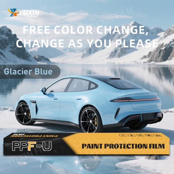 Quality 190 Micron Blue Red Car Body Wrap Vinyl Film TPU Color PPF Paint Protection Film for sale