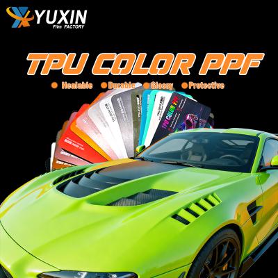 China Usa Material Colour Tpu Ppf Anti-scratch Color Change  Auto Films 7.5mil Paint Protection Film for sale