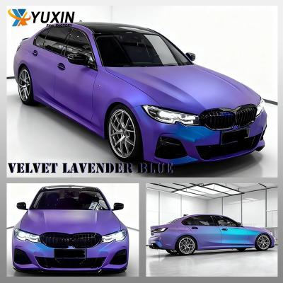 China 190 Micron TPU Diamond Purple Wrap Vinyl Film Color PPF Film Paint Protection Film for sale