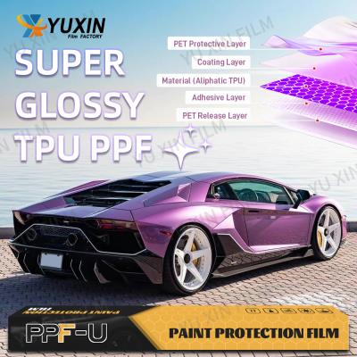 China Self Healing Super Glossy TPU PPF Gem Stone Blue Car Color Change Paint Protection Film for sale