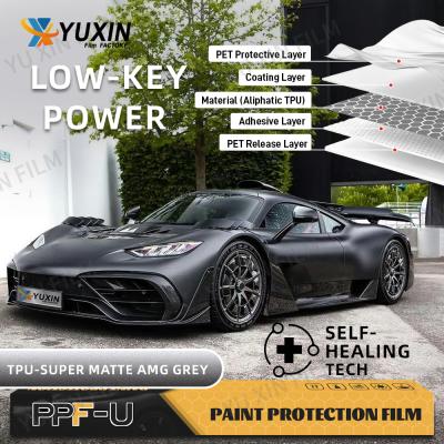 China Premium Super Glossy TPU PPF Grey Silver Color Car Self Healing PPF  Paint Protection Film for sale