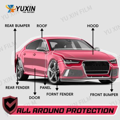 China 300+color Self Healing Color Change Anti-Yellow Clear PPF Hydrophobic Car Paint Protection Film for sale