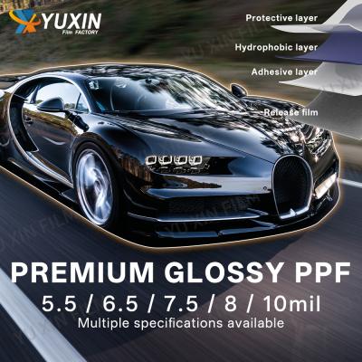 China Self Healing Transparent Paint protection 10 Years Warranty Car Sticker TPU PPF Film for sale