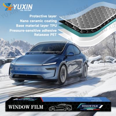 China Heat Control Nano Ceramic UV99% Tint Film for Car Window Auto Tint Film 5% 10% 35% 70% VLT Car Window Tint for sale