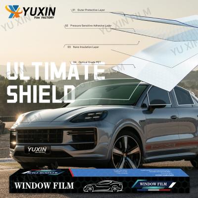 China 1mil Dyed Film 99%UV Solar Window Film Car Tint Dark Charcoal 5%/15%/35%/50%VLT Self-Adhesive Window Tint for sale