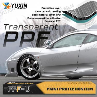 China Transparent TPU Paint Protection Film OEM Car Wrap Heat Healing Anti Scratches  PPF for sale