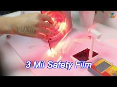 Self Adhesive 3 Mil Safety Film 99%IR Bloqueio de Film de Segurança Automóvel Aplicação molhada