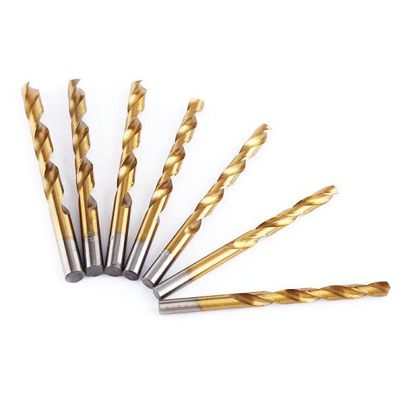 Quality 10mm Titanium Coating  HSS Drill Bit  For Stainless Steel Metal , High Speed Twist Drill Bit for sale