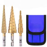 Quality 3 Piece Drill Bit Set Metric 4 - 12MM 20MM 30mm TiN Coated Metric Drill Sets for sale
