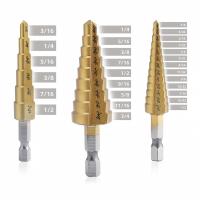 China Customize Hex Shank Titanium Coated Hss Drill Bits Hss Cutter Bit for sale