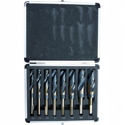 China 8 Piece Drill Bit Set Silver Deming Coal Mining Drill Bits Amber Black Coated for sale