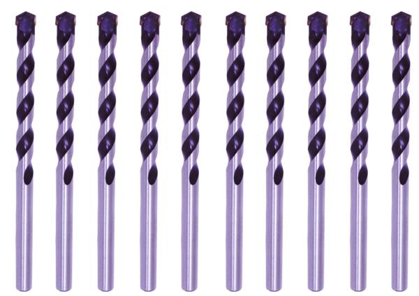 Quality Black Concrete Drill Biits With Silver Flute , Chrome Coated Masonry Drill Bit for sale