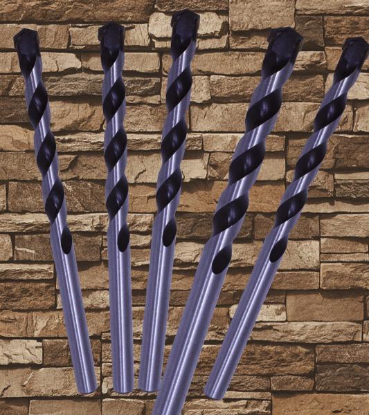 Quality Black Concrete Drill Biits With Silver Flute  , Chrome Coated Masonry Drill Bit for sale