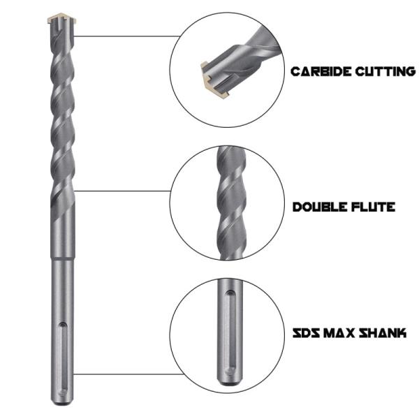 Quality Multi Cutter Fast Professional SDS-Max Shank -TIP2 Drill Bit , SDS Hammer Drill Bits for sale