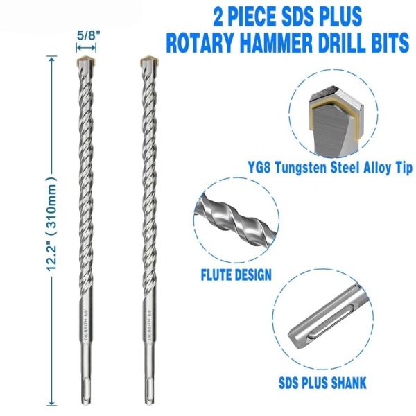 Quality Tungsten Carbide SDS Drill Bit Tiles Sandblasted Sds Plus Hammer Drill for sale