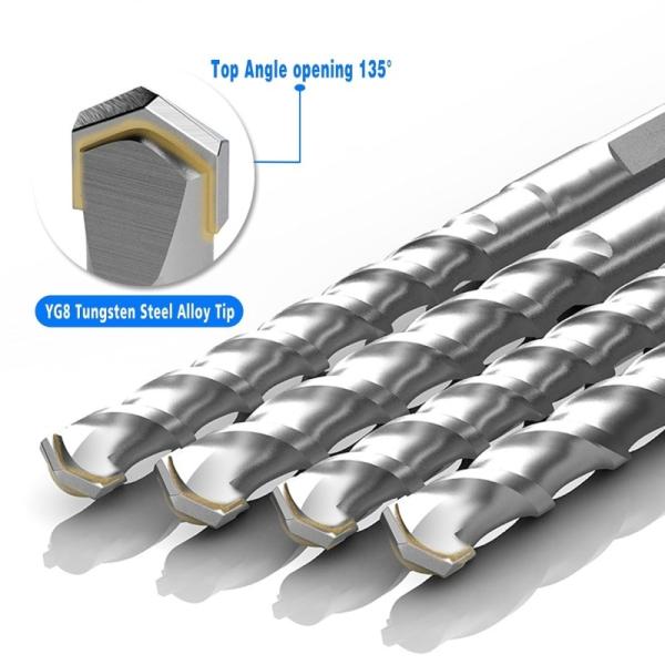Quality Tungsten Carbide SDS Drill Bit Tiles Sandblasted Sds Plus Hammer Drill for sale