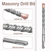 China 12mm Double Flute Sds Drill Bit  SDS Hex Masonry Drill Bits for sale