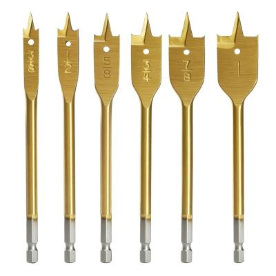 China Titanium Paddle Wood Drill Bit  Industrial Carbon Steel  Wood Boring Tools for sale