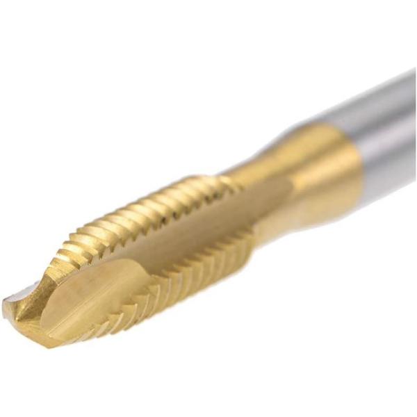 Quality Industrial Gold TiN Coated HSSE M2 Machine Taps | ISO 529 Spiral Point 6H Taps for High-Speed Steel for sale