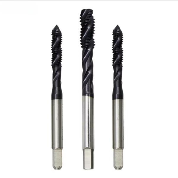 Quality Industrial TiCN Blue-Grey Coated JIS Taps | HSSE-PM & M35 | 35° Helix 6H Taps for Hardened Steel for sale