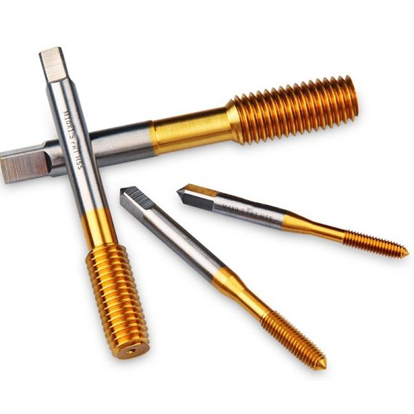 Quality TiN Coated Hss Threading Taps M35 DIN 371  Machine Tap M8 for sale