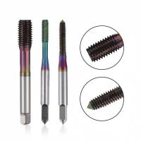 Quality Nano Rainbow HSS Machine Taps TiAlN Coated M12 1.25 Tap UNC UNF for sale