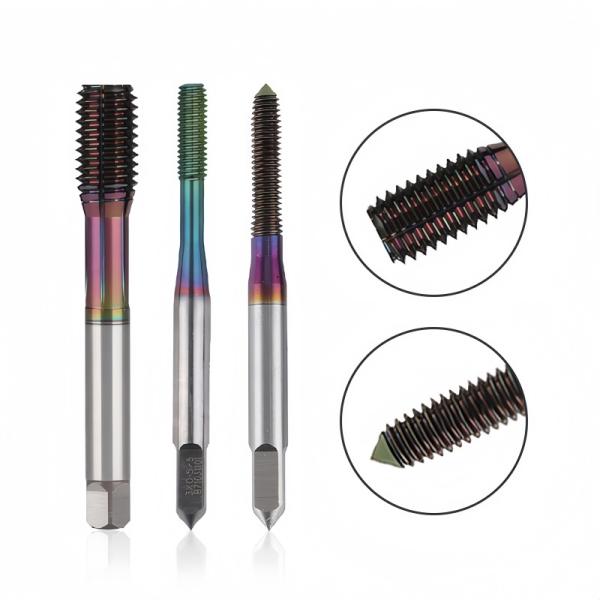 Quality Nano Rainbow HSS Machine Taps  TiAlN Coated M12 1.25 Tap UNC UNF for sale