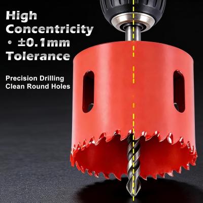 China 18pc BI Metal Hole Saws  64mm Precision Engineering  Cobalt Cutter Set for sale