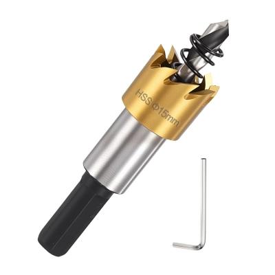 China HSS6542 15mm HSS   Hole Saw With Fully Ground For Metal Plate for sale