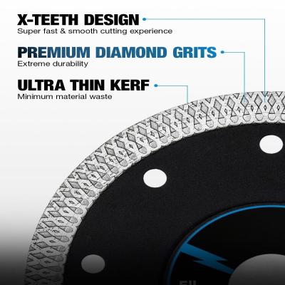 China 140mm Compact Tile Saw Blade | Chip-Free Ceramic & Vitrified Tile Cutter (20mm Arbor) for sale