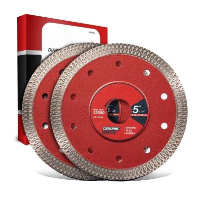 China 125mm Hard Ceramic Blade | Hot-Pressed Mesh Turbo Rim for Angle Grinders for sale