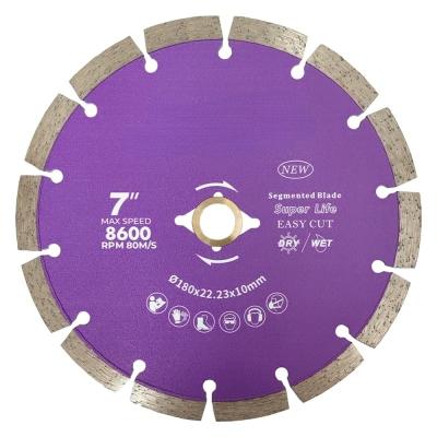 China 180mm Handheld Tile Saw Blade | Hot-Pressed J-Slot Continuous Rim (7/8
