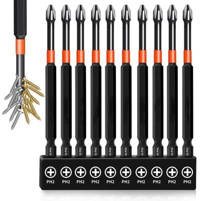China Heavy-Duty 4-Inch Phillips #2 Power Bits | Deep-Clearance Impact Driver Set for sale